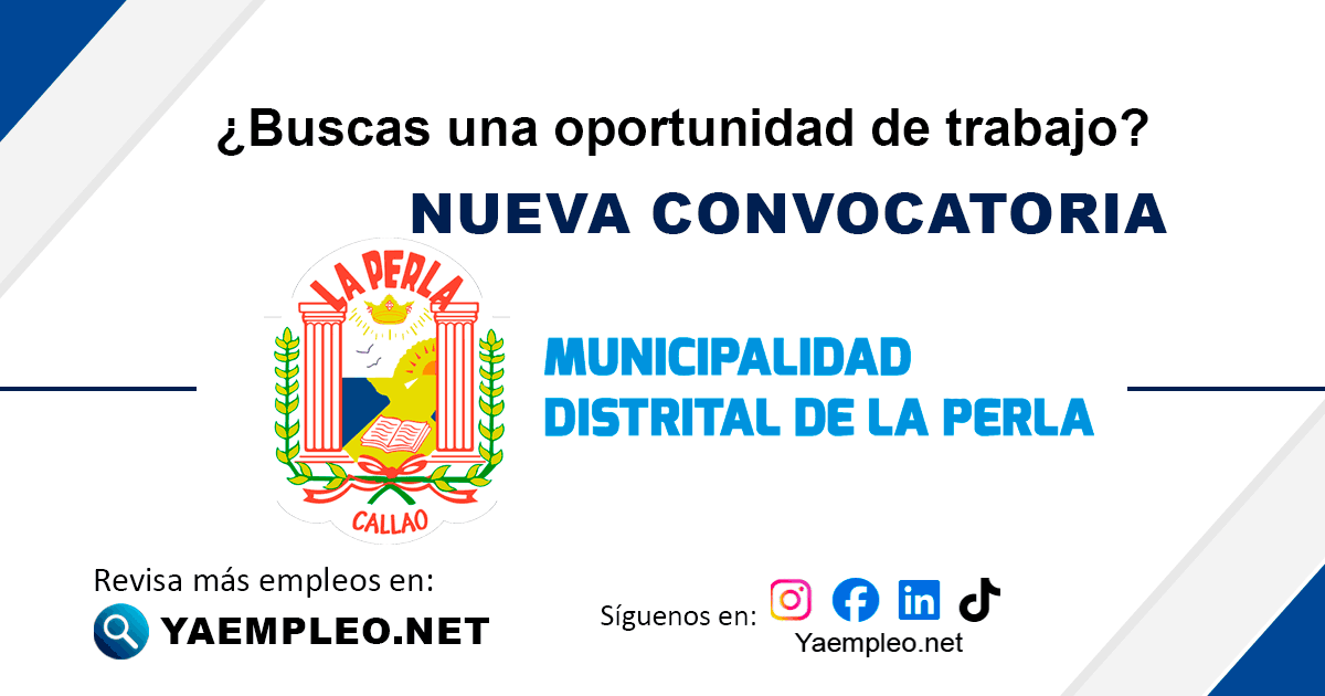 Municipalidad de La Perla – 11 vacantes para Coordinadores ...